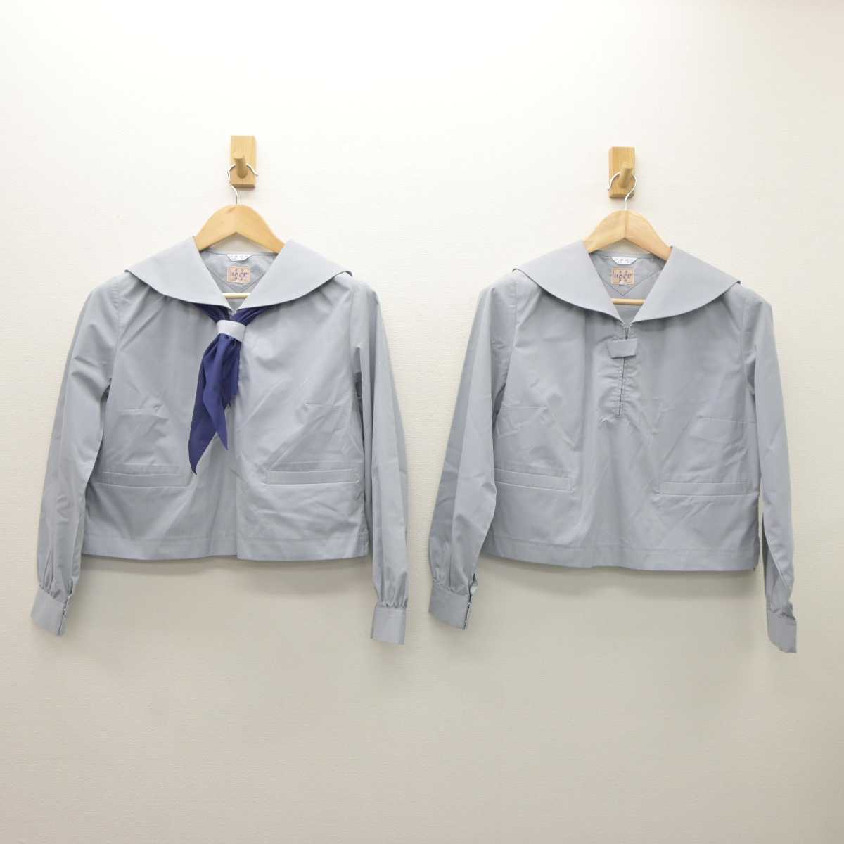 【中古】岩手県 盛岡第四高等学校 女子制服 3点 セーラー服 Sf035909 中古制服通販パレイド