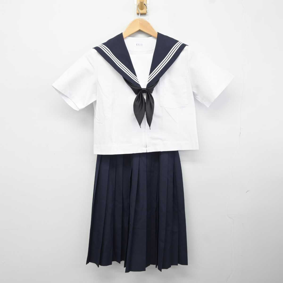 【中古】岐阜県 多治見市立陶都中学校 女子制服 4点 セーラー服・セーラー服・スカート Sf040338 中古制服通販パレイド