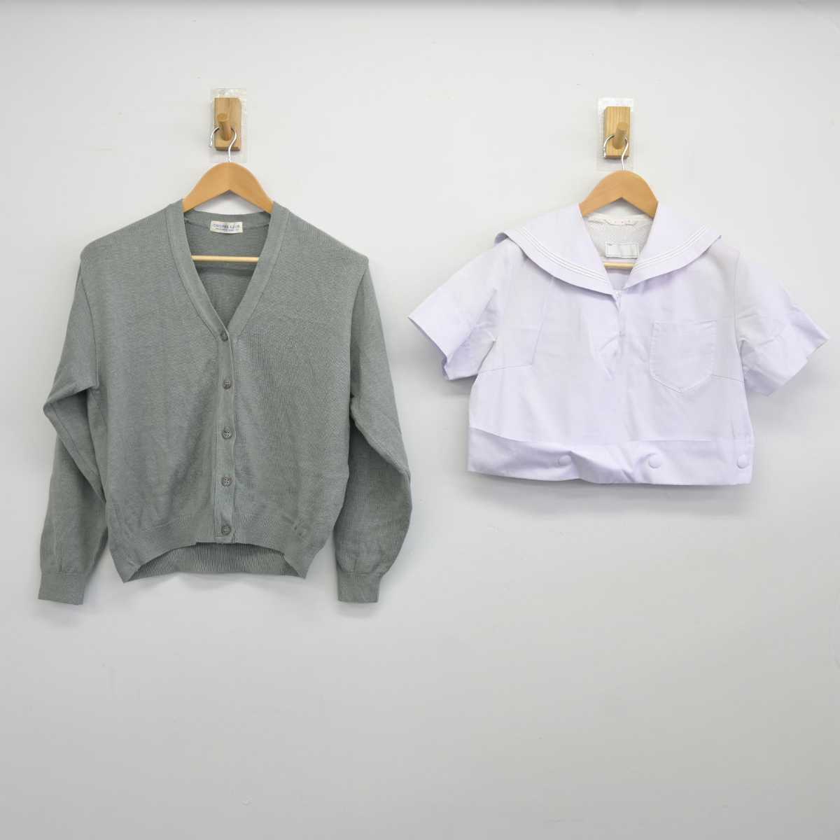 【中古】大阪府 樟蔭高等学校 女子制服 2点 セーラー服・ニット Sf040533 中古制服通販パレイド