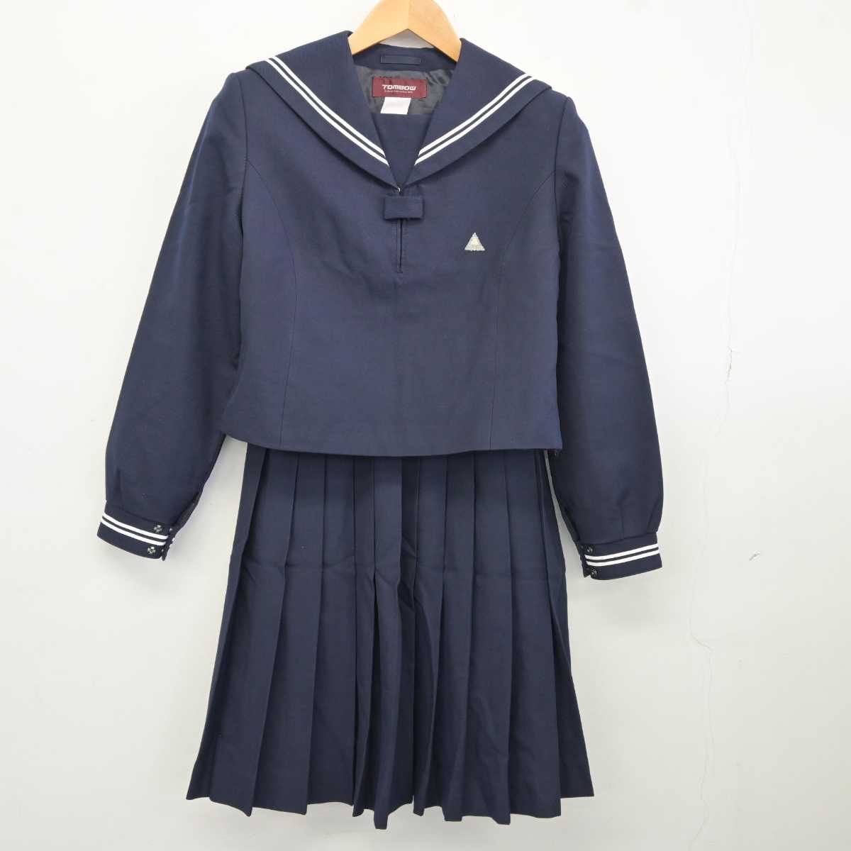 【中古】広島県 尾道東高等学校 女子制服 2点 セーラー服・スカート Sf040567 中古制服通販パレイド