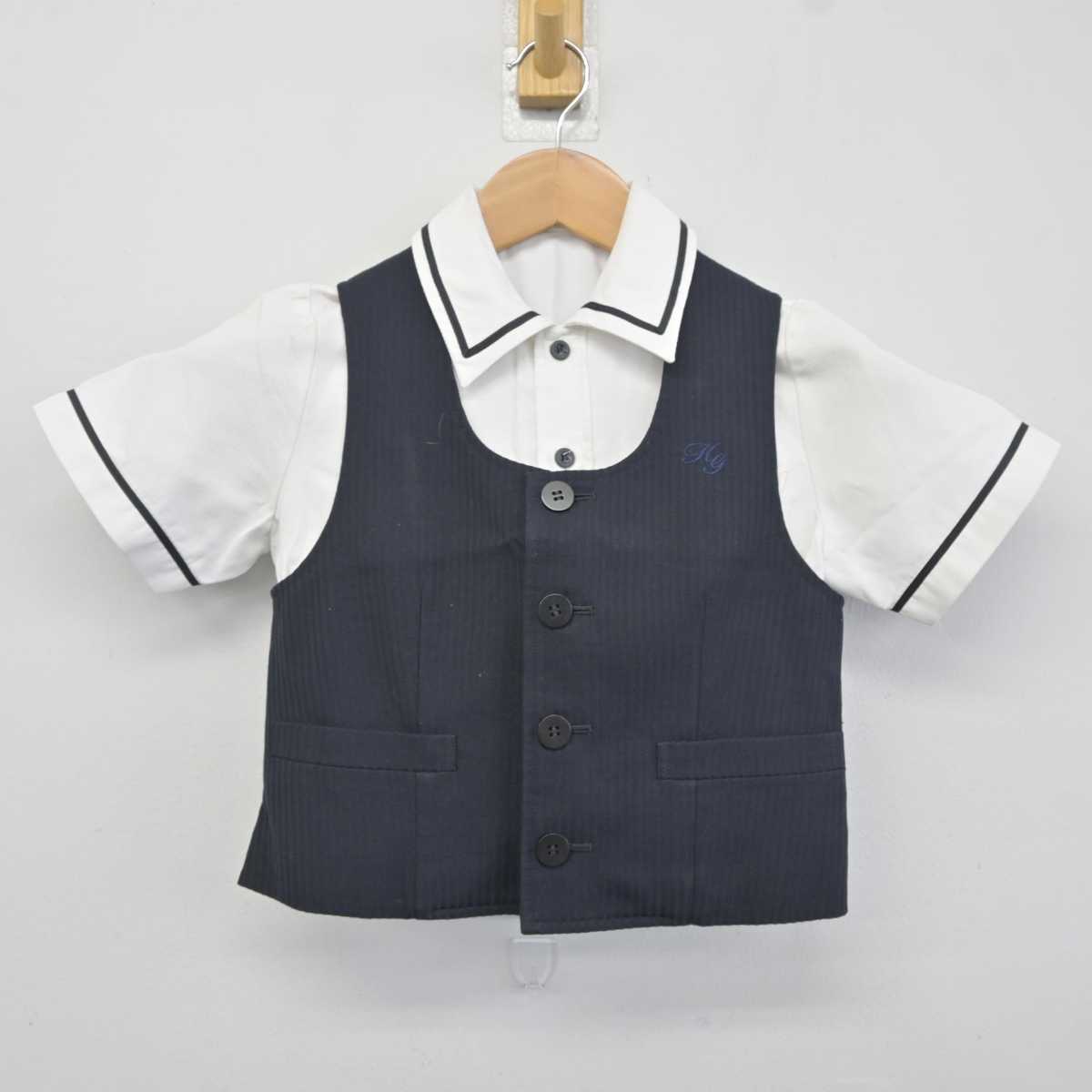 【中古】兵庫県 関西学院初等部 男子制服 2点 ベスト・シャツ Sf041662 中古制服通販パレイド