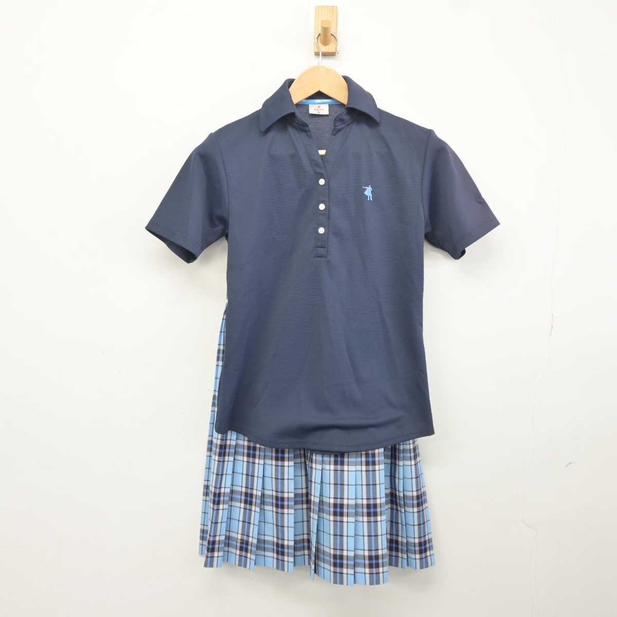 【中古】大阪府 クラーク記念国際高等学校 女子制服 3点 シャツ・スカート Sf041681 中古制服通販パレイド