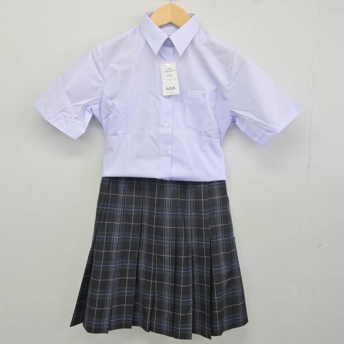 【中古】神奈川県 柏木学園高等学校 女子制服 3点 シャツ・スカート Sf041899 中古制服通販パレイド