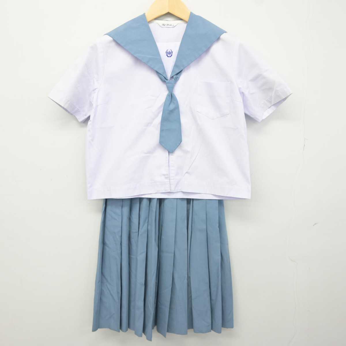 【中古】佐賀県 中原中学校 女子制服 5点 セーラー服・スカート Sf042494 中古制服通販パレイド