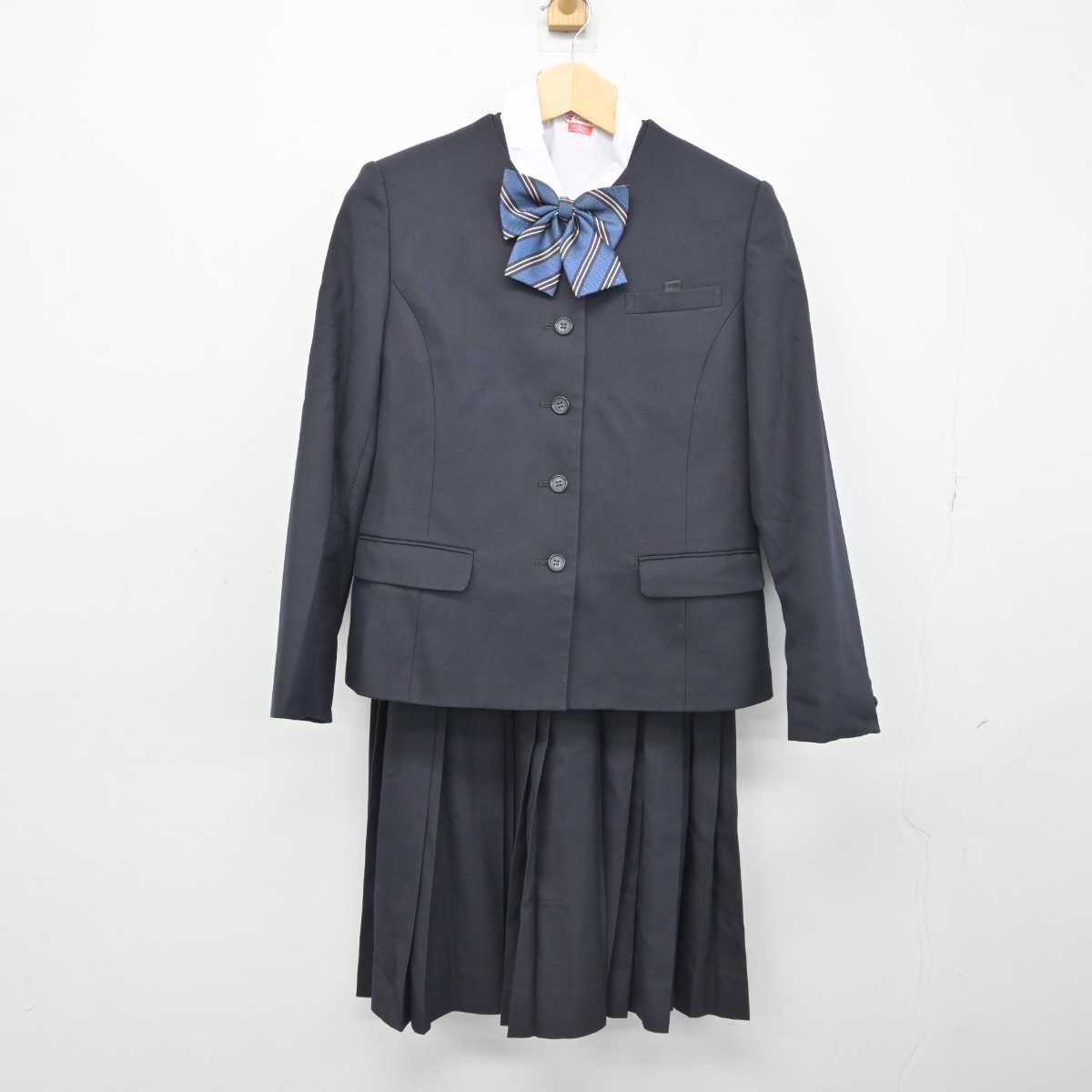 【中古】岩手県 種市中学校 女子制服 5点 ブレザー・ベスト・シャツ・スカート Sf042522 中古制服通販パレイド