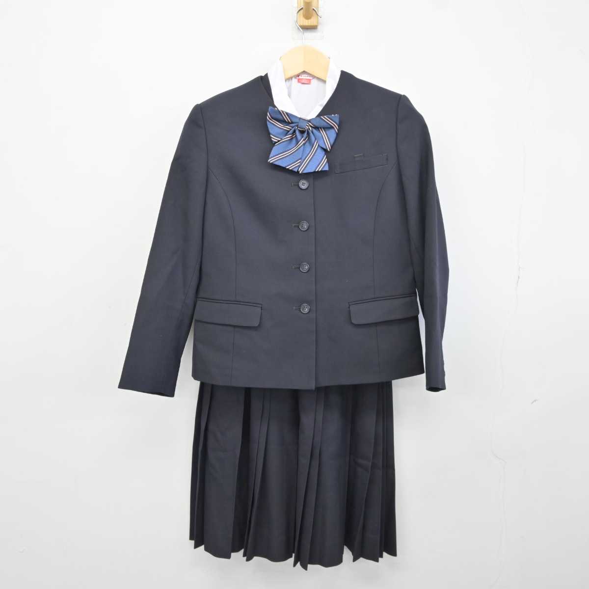 【中古】岩手県 種市中学校 女子制服 5点 ブレザー・ベスト・シャツ・スカート Sf042524 中古制服通販パレイド