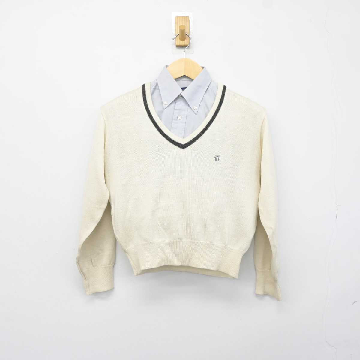【中古】埼玉県 浦和実業学園中学校高等学校 男子制服 3点 ニット・シャツ Sf042554 中古制服通販パレイド