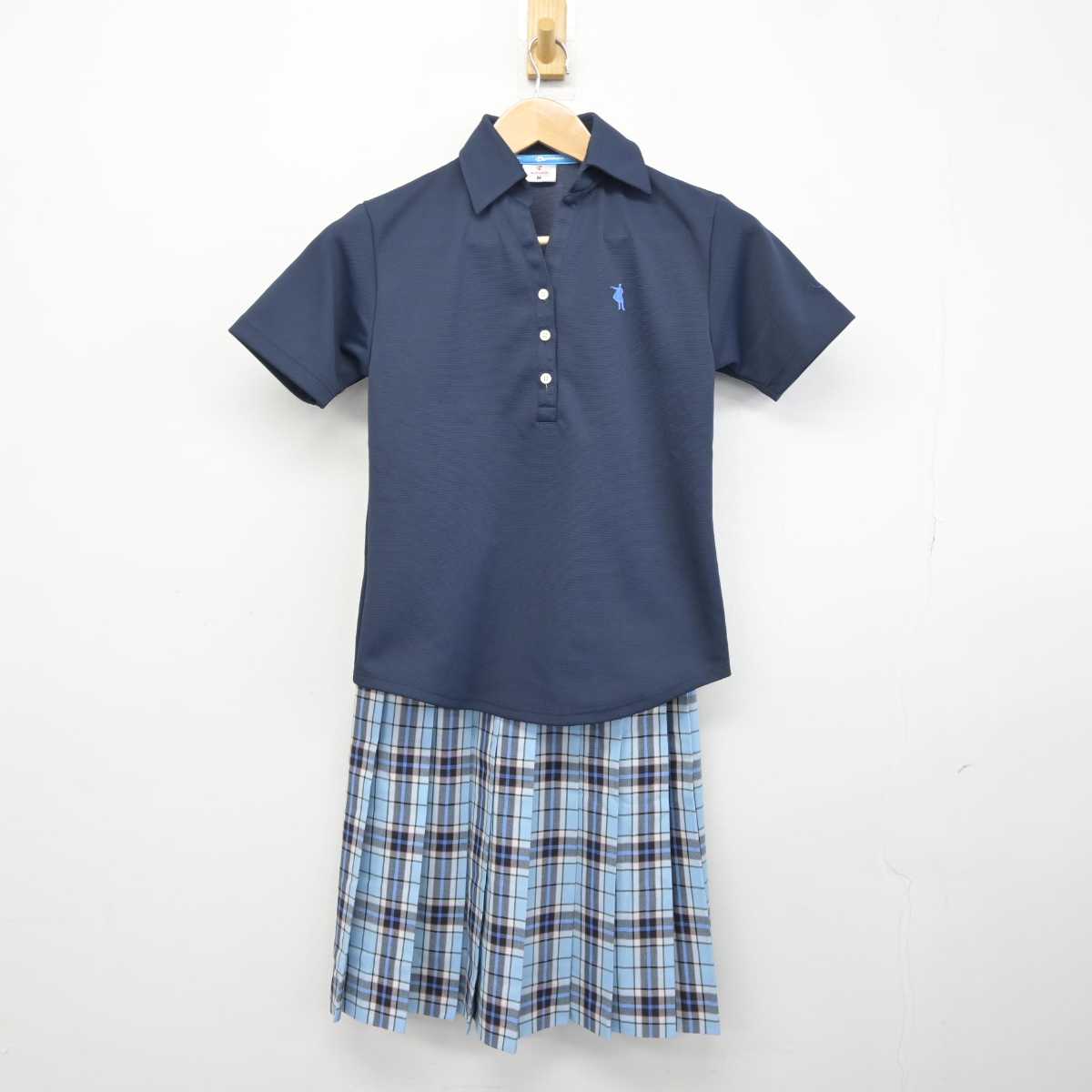 【中古】秋田県 クラーク記念国際高等学校 女子制服 3点 シャツ・スカート Sf042607 中古制服通販パレイド