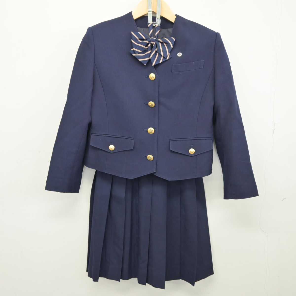【中古】広島県 安田女子中学高等学校 女子制服 7点 ブレザー・ベスト・スカート Sf042643 中古制服通販パレイド