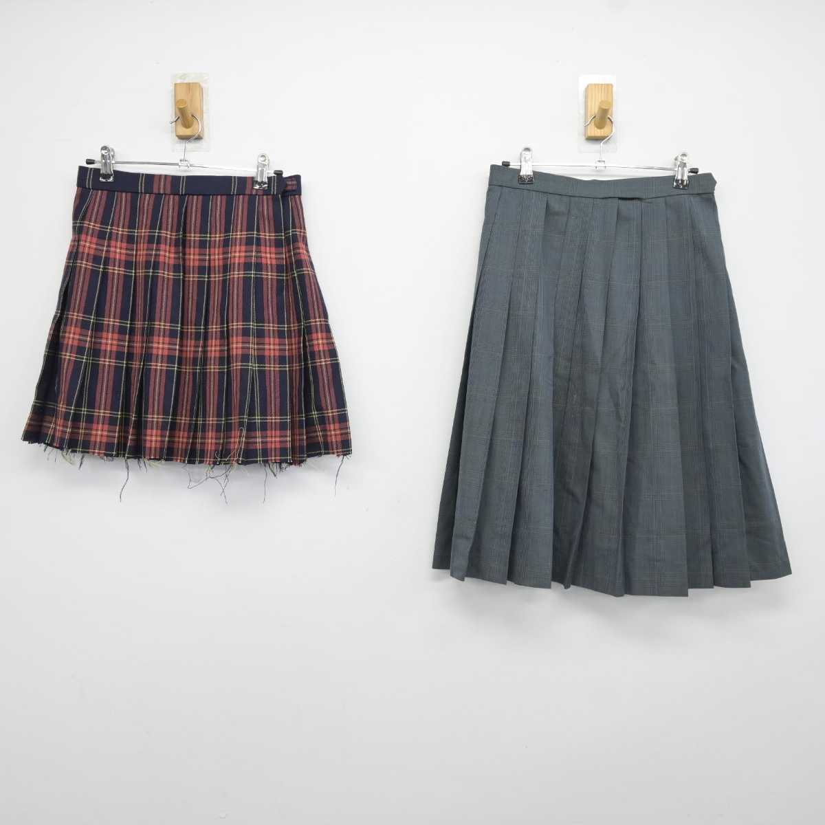 【中古】千葉県 柏井高等学校 女子制服 2点 スカート・スカート Sf042658 中古制服通販パレイド