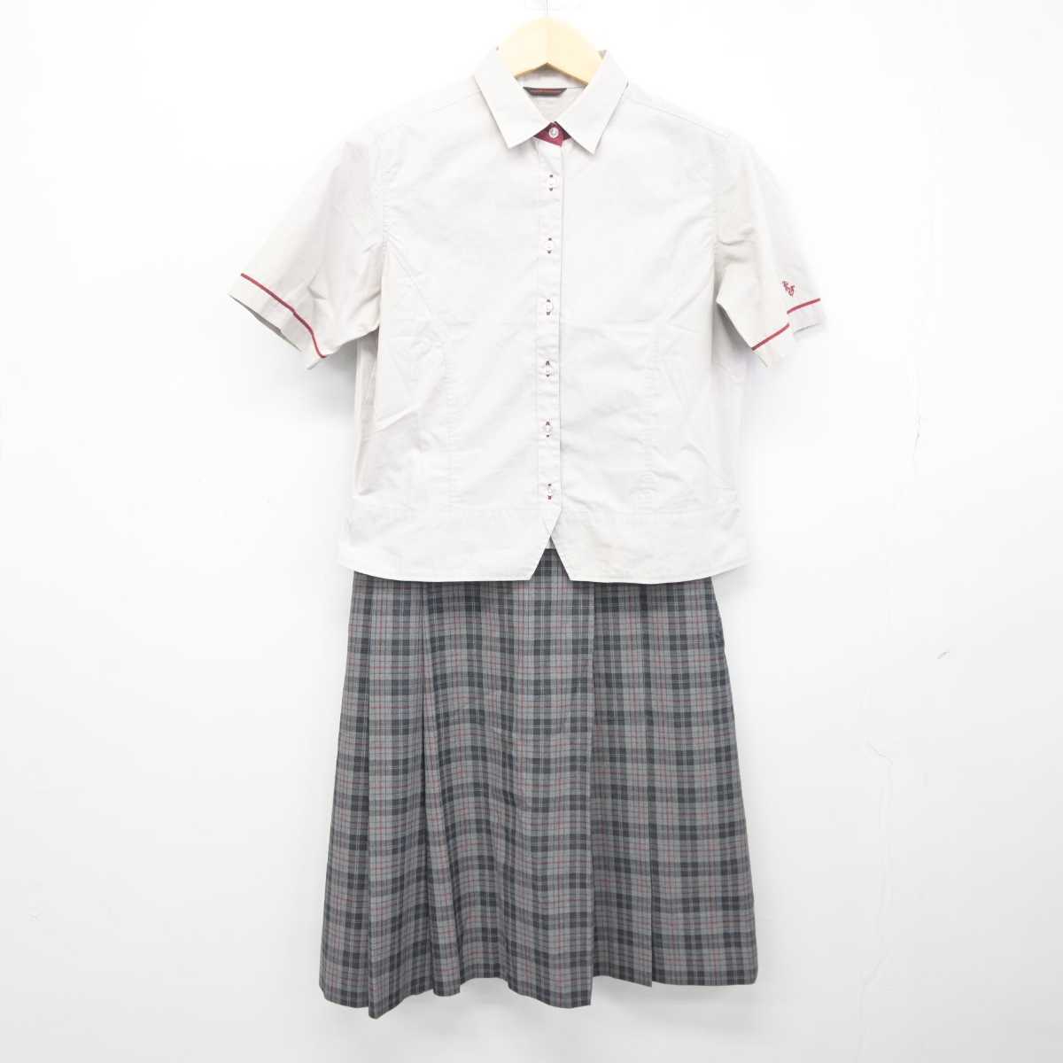 【中古】神奈川県 北鎌倉女子学園高等学校 女子制服 2点 シャツ・スカート Sf042709 中古制服通販パレイド