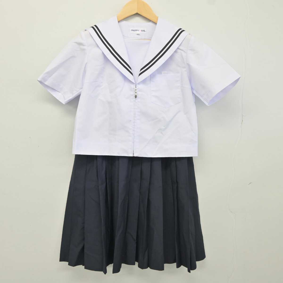 【中古】大阪府 大府南中学校 女子制服 2点 セーラー服・スカート Sf042722 中古制服通販パレイド