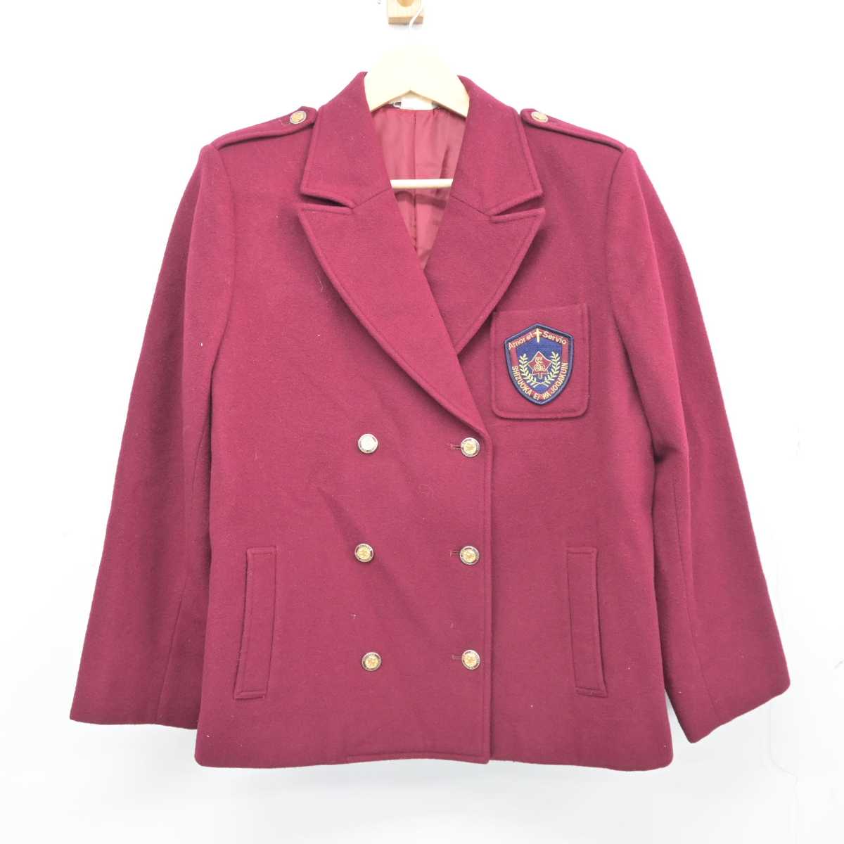 【中古】静岡県 静岡英和女学院高等学校 女子制服 1点 コート Sf042740 中古制服通販パレイド