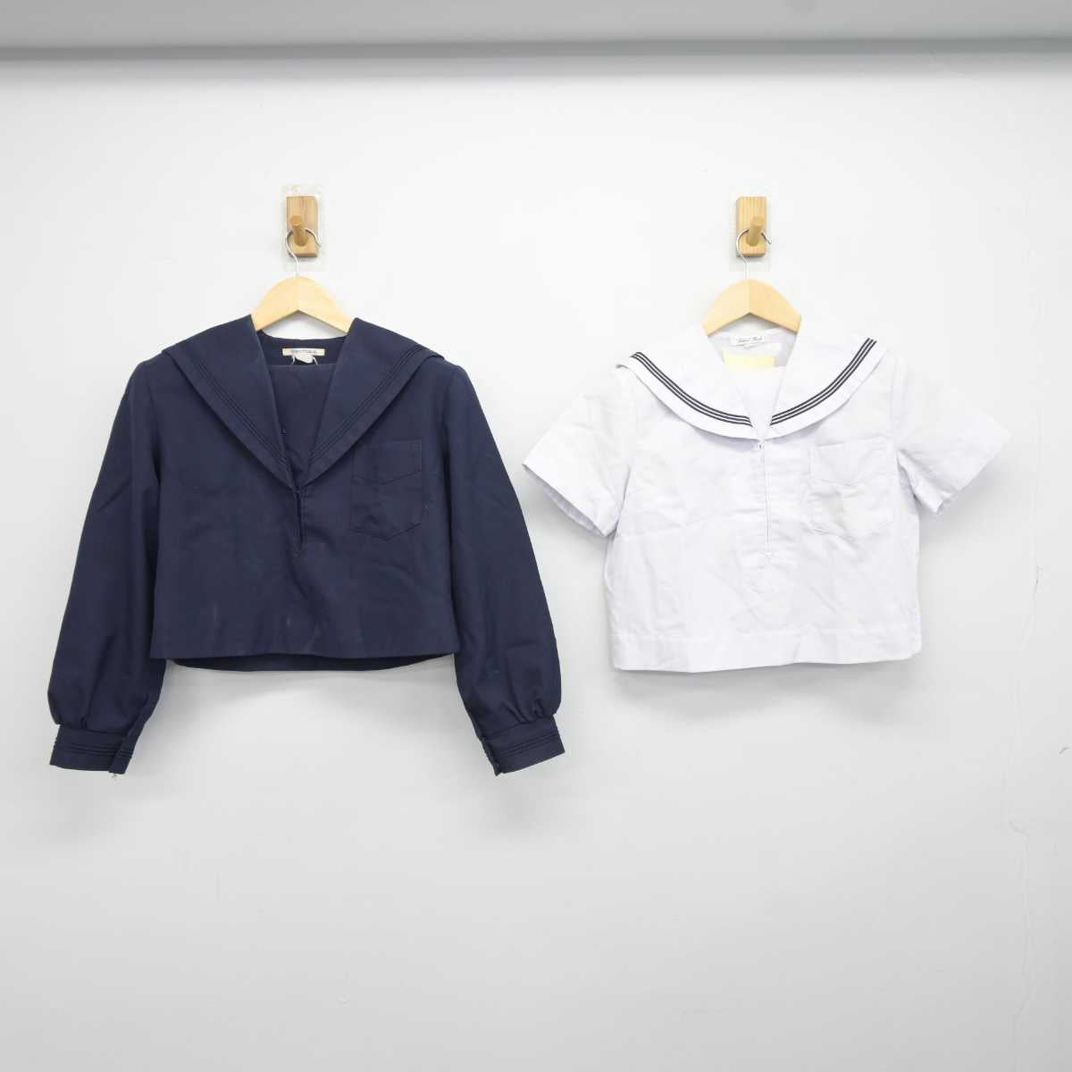 【中古】大阪府 東大阪市立金岡中学校 女子制服 2点 セーラー服・セーラー服 Sf042792 中古制服通販パレイド