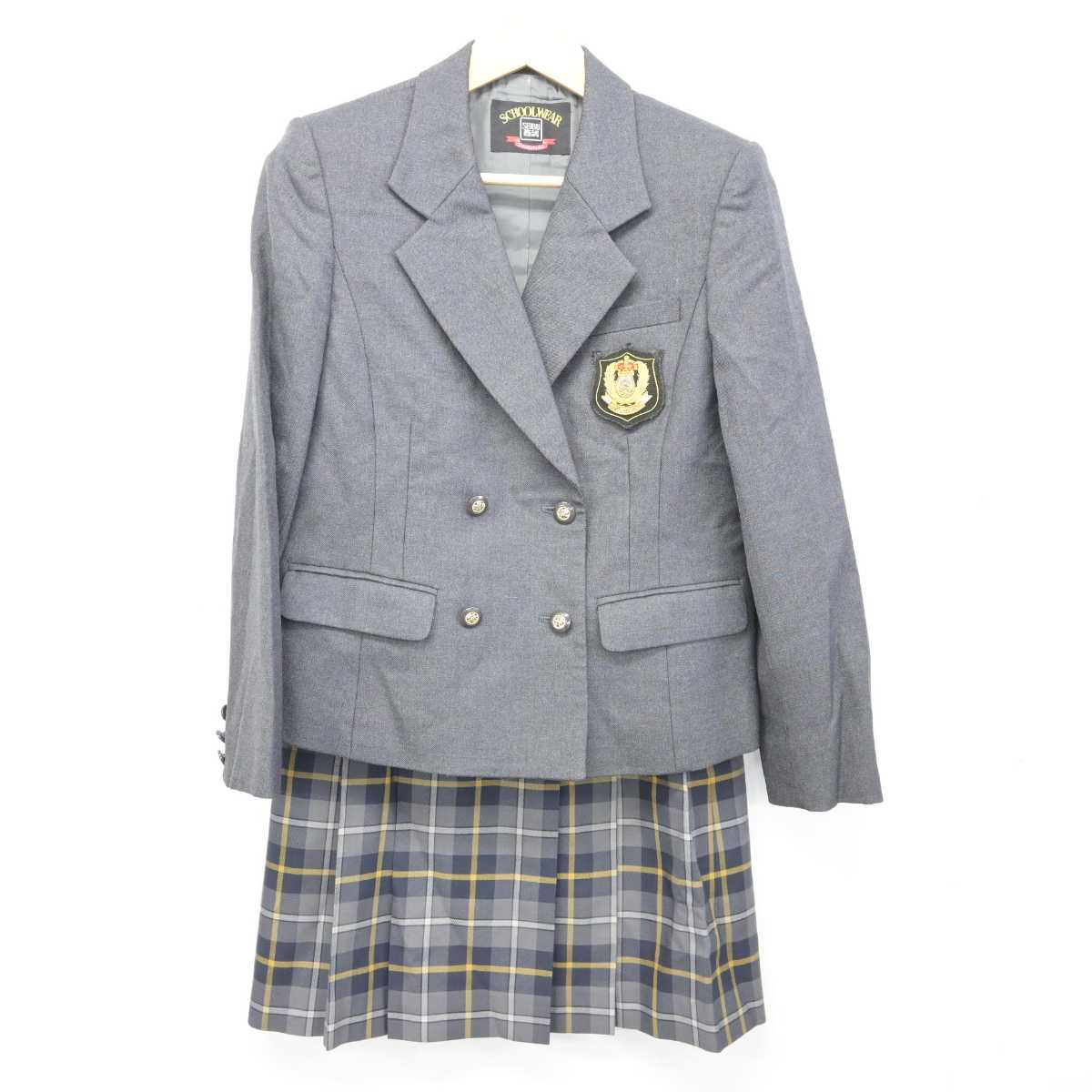 【中古】東京都 桜丘高等学校 女子制服 3点 ブレザー・ニット・スカート Sf042927 中古制服通販パレイド