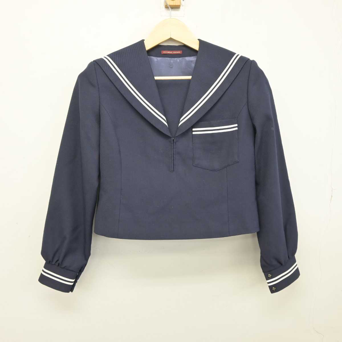 【中古】愛知県 豊川市立小坂井中学校 女子制服 1点 セーラー服 Sf042948 中古制服通販パレイド