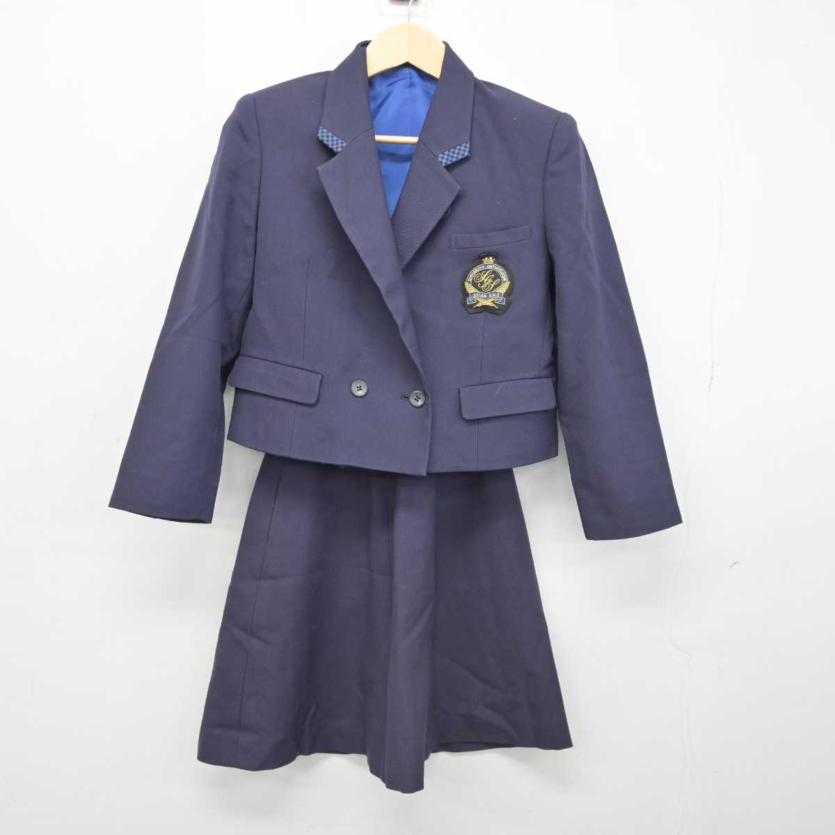 【中古】京都府 京都産業大学附属高等学校 女子制服 2点 ブレザー・スカート Sf043043 中古制服通販パレイド