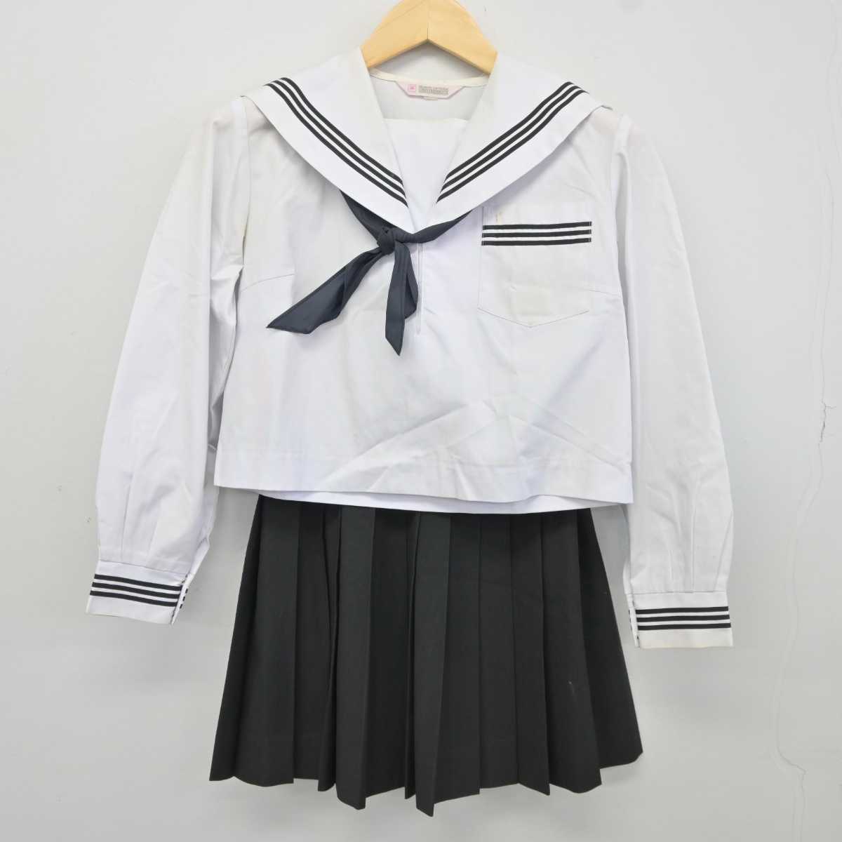 【中古】山口県 柳井高等学校 女子制服 4点 セーラー服・スカート・スカート Sf043075 中古制服通販パレイド