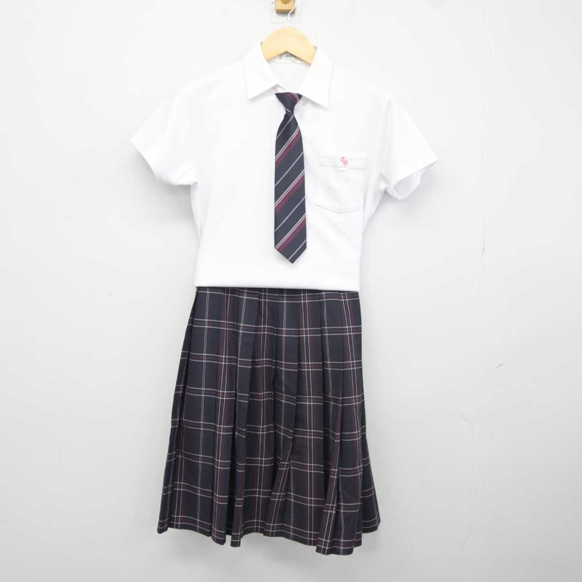 【中古】山形県 東桜学館中学校高等学校 女子制服 3点 シャツ・スカート Sf043152 中古制服通販パレイド