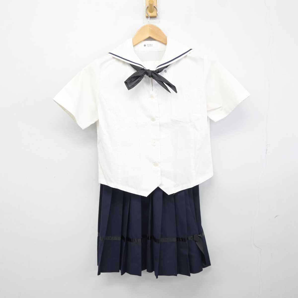 【中古】岐阜県 加納高等学校 女子制服 3点 セーラー服・スカート Sf043727 中古制服通販パレイド