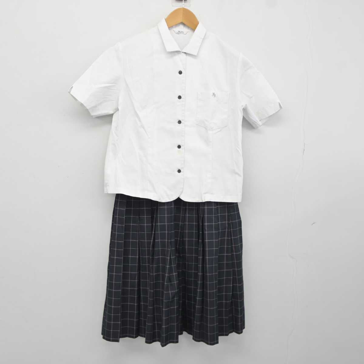 【中古】福岡県 福岡農業高等学校 女子制服 2点 シャツ・スカート Sf043784 中古制服通販パレイド