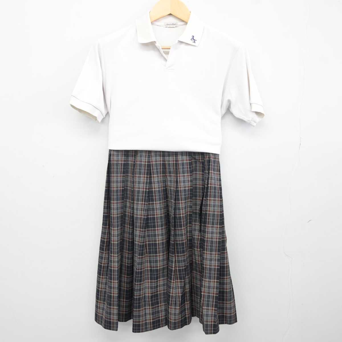 【中古】東京都 足立区立第十中学校 女子制服 2点 シャツ・スカート Sf043919 中古制服通販パレイド