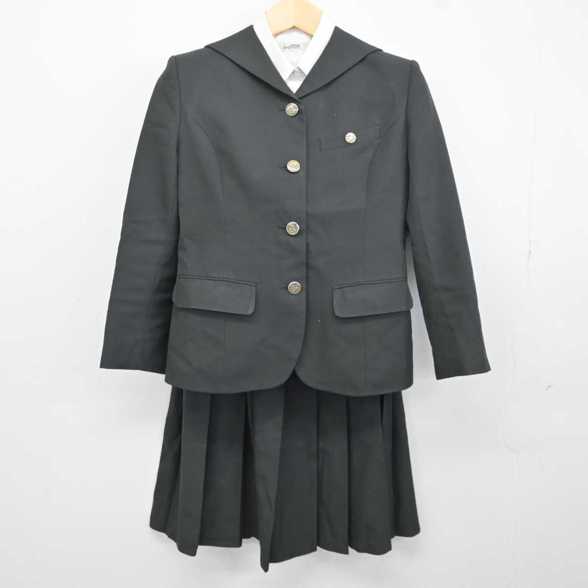 【中古】長崎県 佐世保北高等学校 女子制服 5点 ブレザー・ニット・シャツ・スカート Sf043926 中古制服通販パレイド