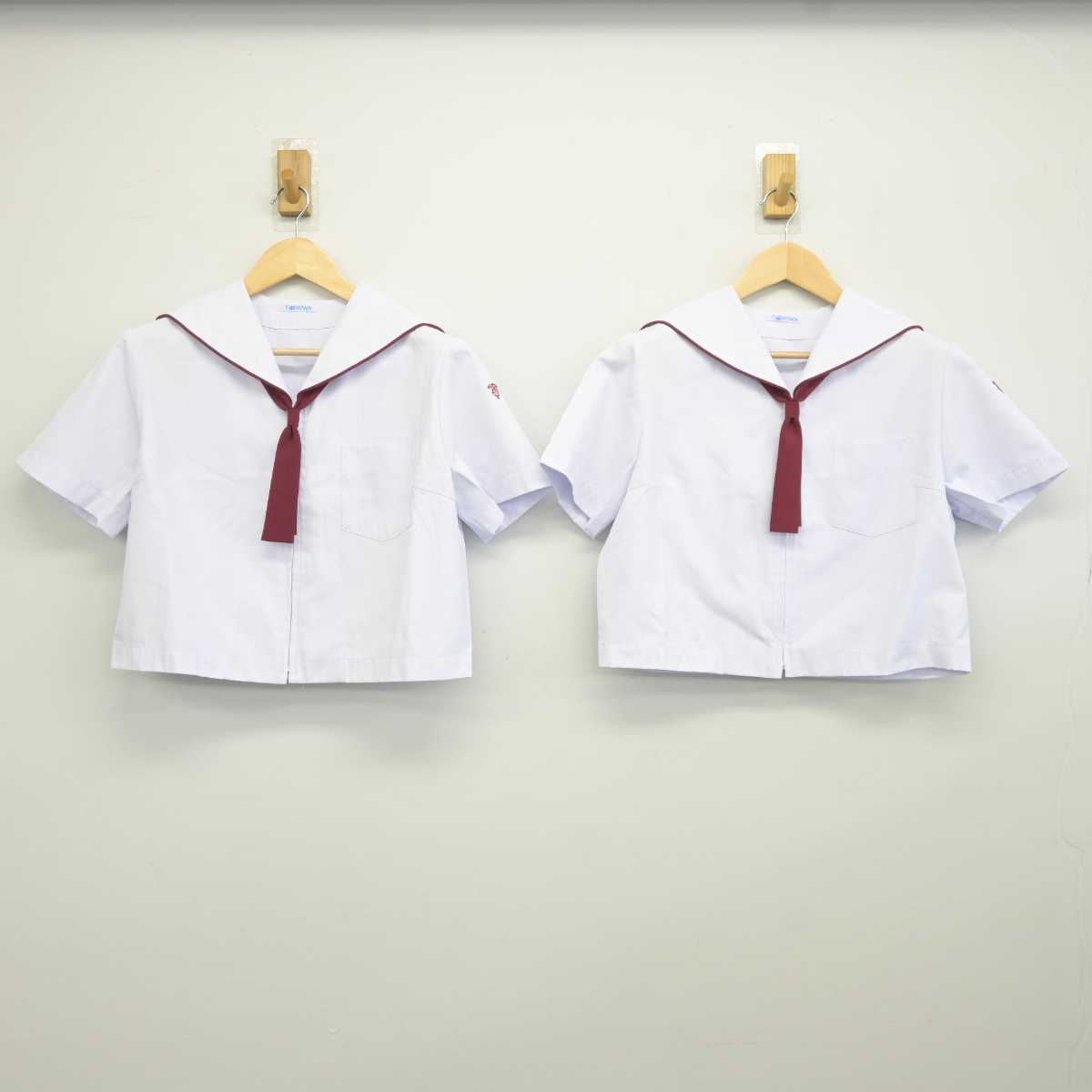 【中古】大分県 大分商業高等学校 女子制服 4点 セーラー服 Sf044152 中古制服通販パレイド