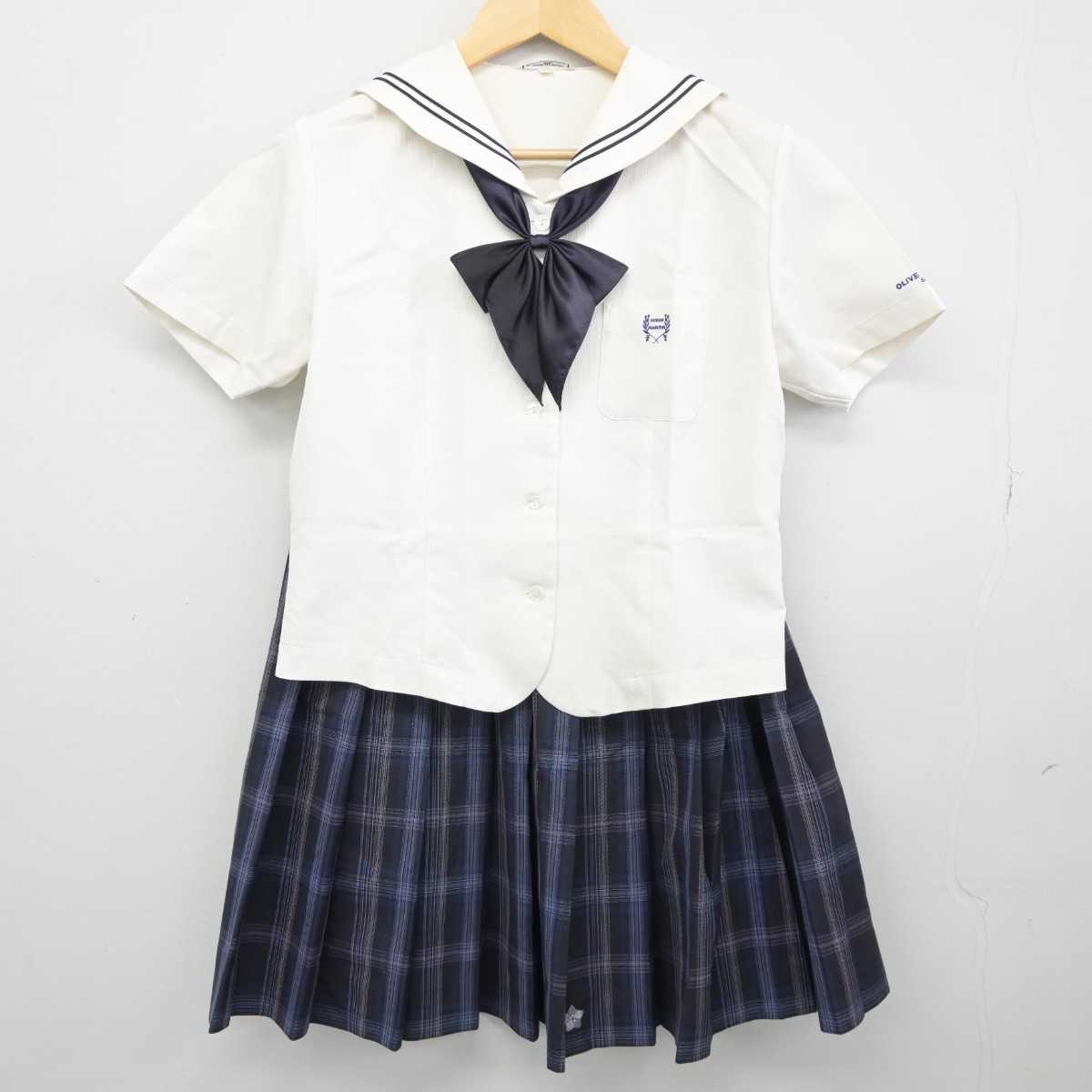【中古】埼玉県 秋草学園高等学校 女子制服 4点 セーラー服・スカート Sf044791 中古制服通販パレイド