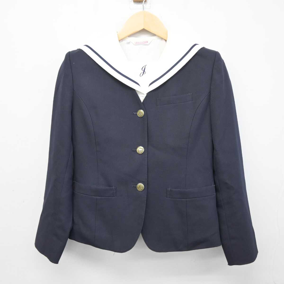 【中古】福岡県 福岡工業大学付属城東高等学校 女子制服 3点 ブレザー・セーラー服 Sf044842 中古制服通販パレイド