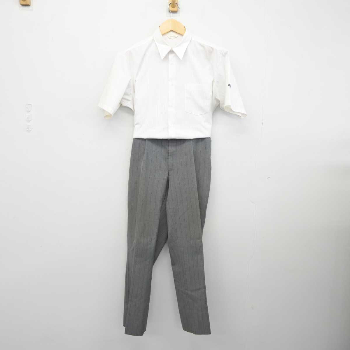 【中古】愛知県 愛知産業大学工業高等学校 男子制服 2点 シャツ・ズボン Sf045061 中古制服通販パレイド