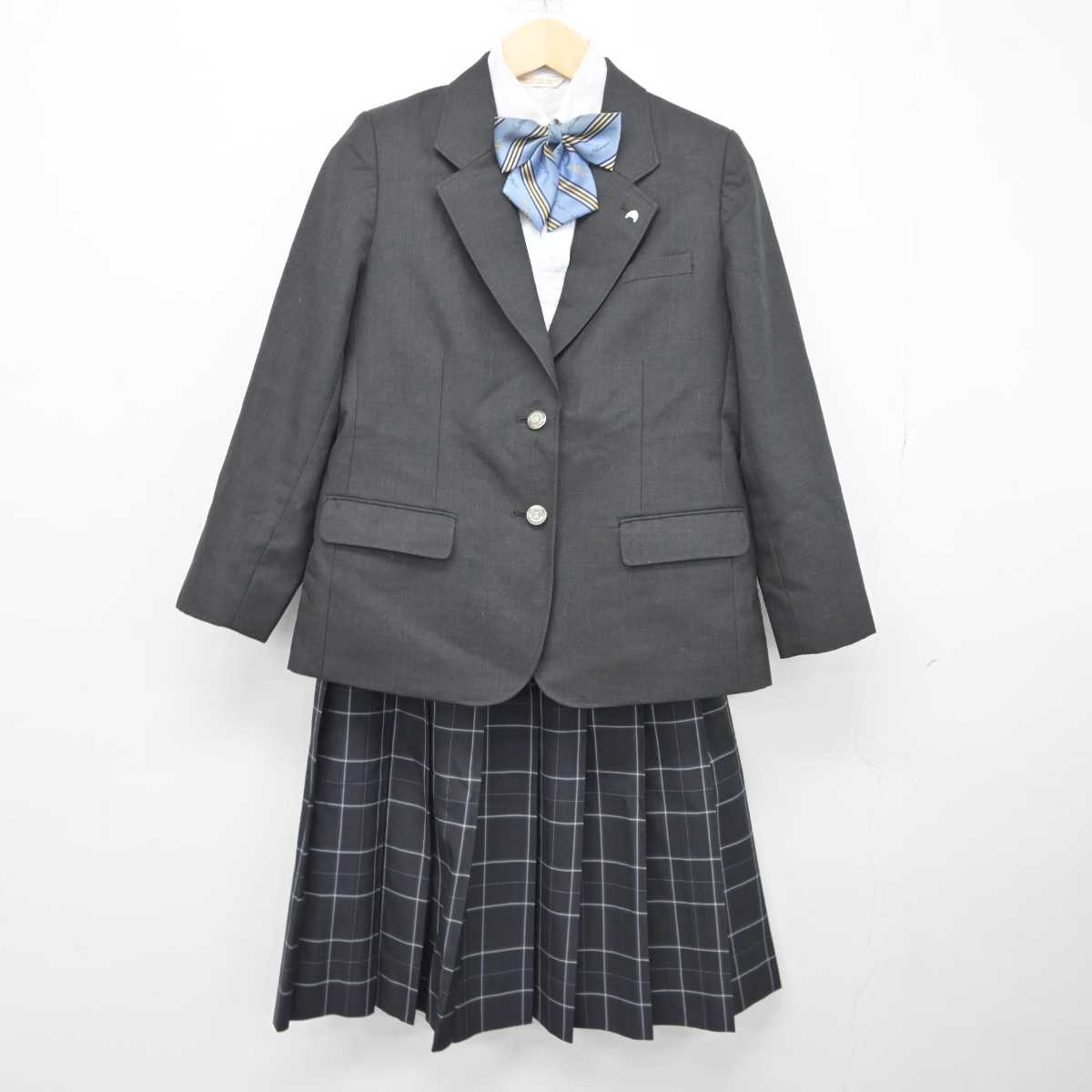 【中古】京都府 南陽高等学校附属中学校 女子制服 4点 ブレザー・シャツ・スカート Sf045076 中古制服通販パレイド