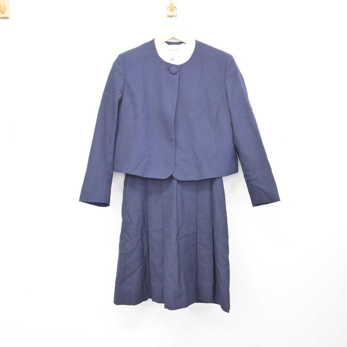 【中古】大阪府 大阪信愛学院高等学校 女子制服 3点 ブレザー・シャツ・ジャンパースカート Sf045103 中古制服通販パレイド