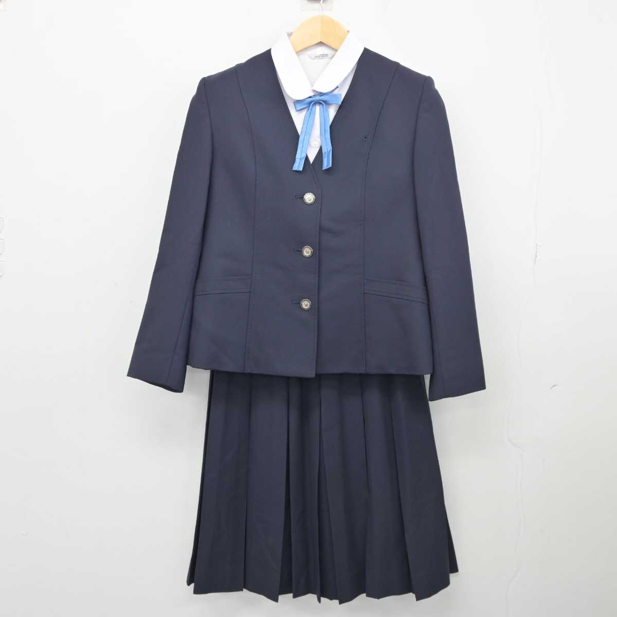 【中古】愛知県 名古屋南高等学校 女子制服 6点 ブレザー・ベスト・シャツ・スカート Sf045553 中古制服通販パレイド