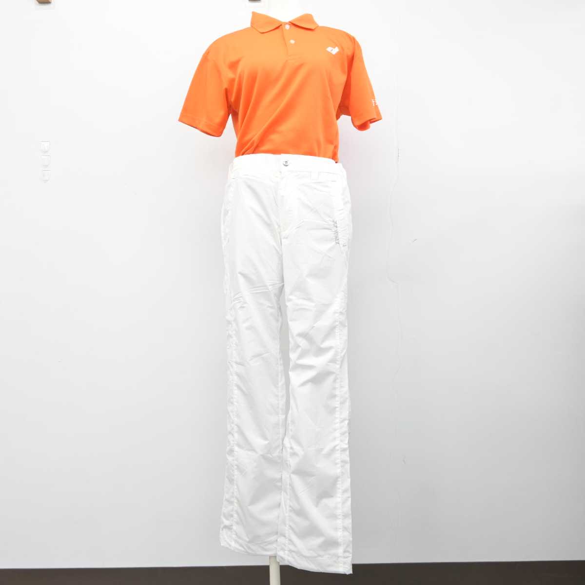 【中古】埼玉県 埼玉栄高等学校ゴルフ部ユニフォーム 女子制服 2点 部活ユニフォーム 上・部活ユニフォーム 下 Sf045564
