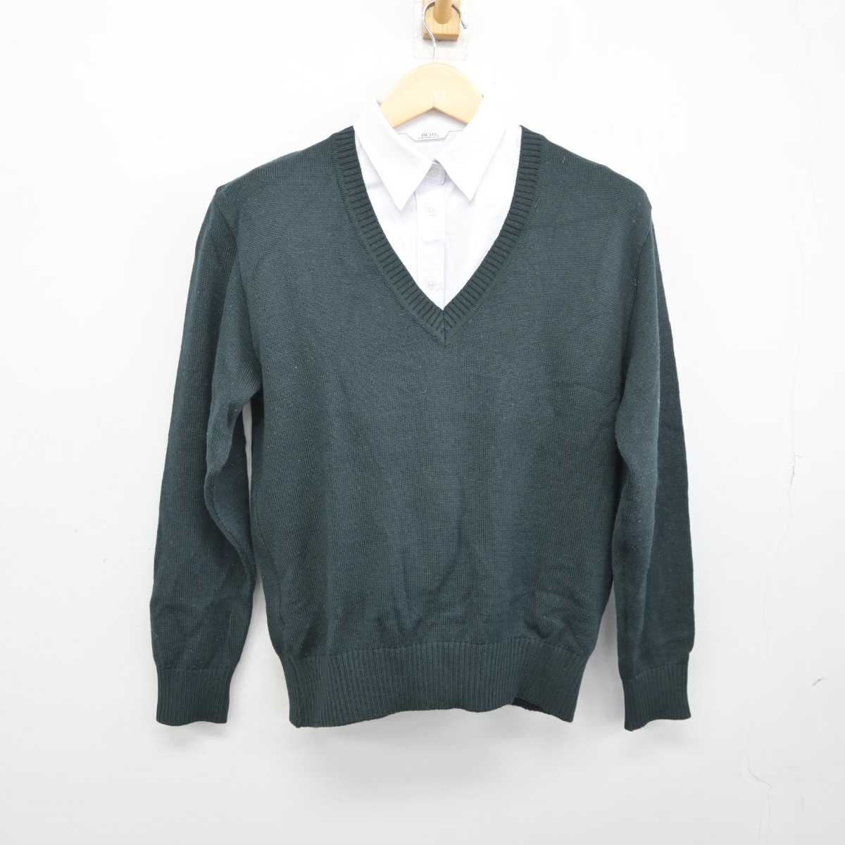 【中古】宮城県 仙台育英高等学校 女子制服 2点 ニット・シャツ Sf045613 中古制服通販パレイド