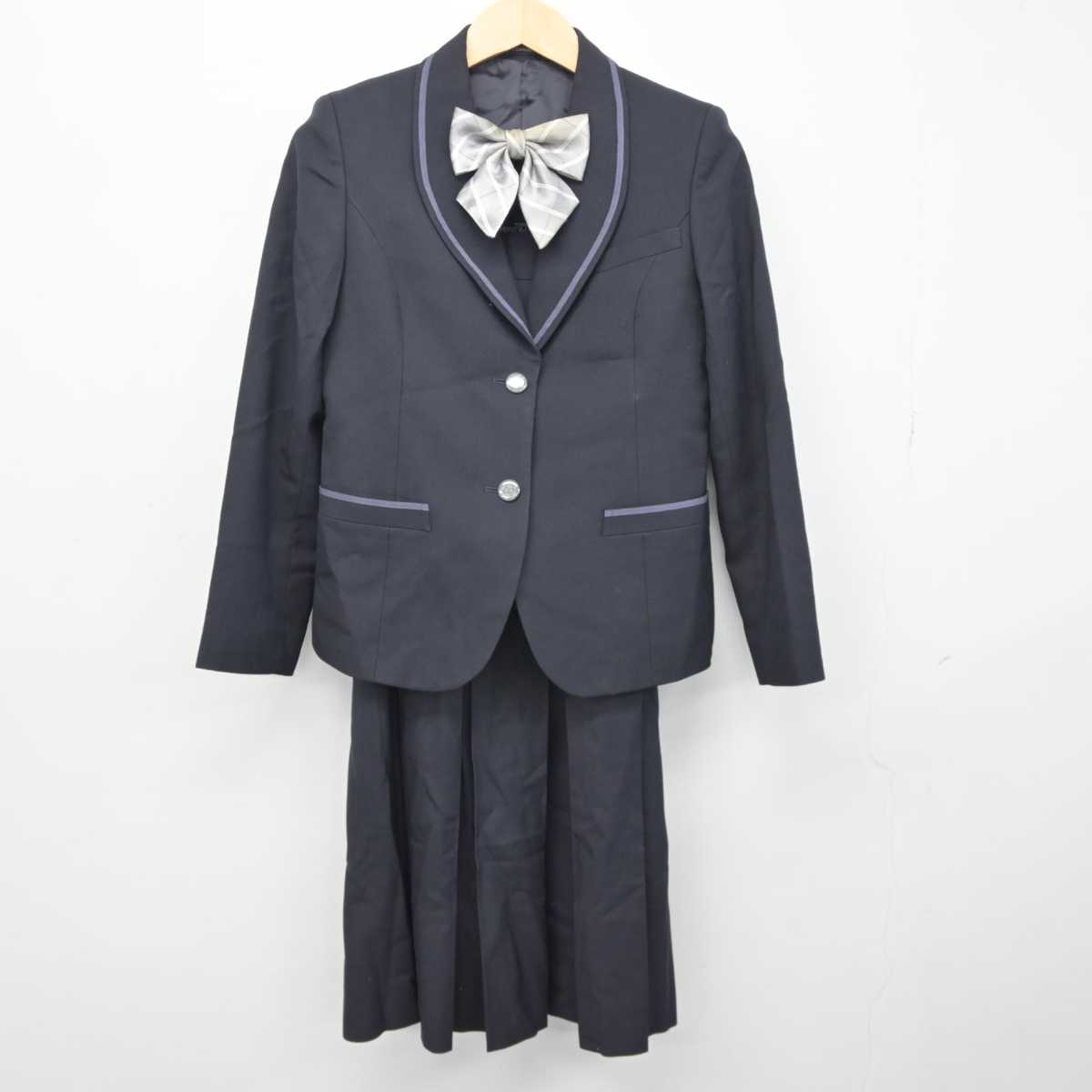 【中古】京都府 京都聖母学院高等学校 女子制服 4点 ブレザー・ジャンパースカート Sf046139 中古制服通販パレイド