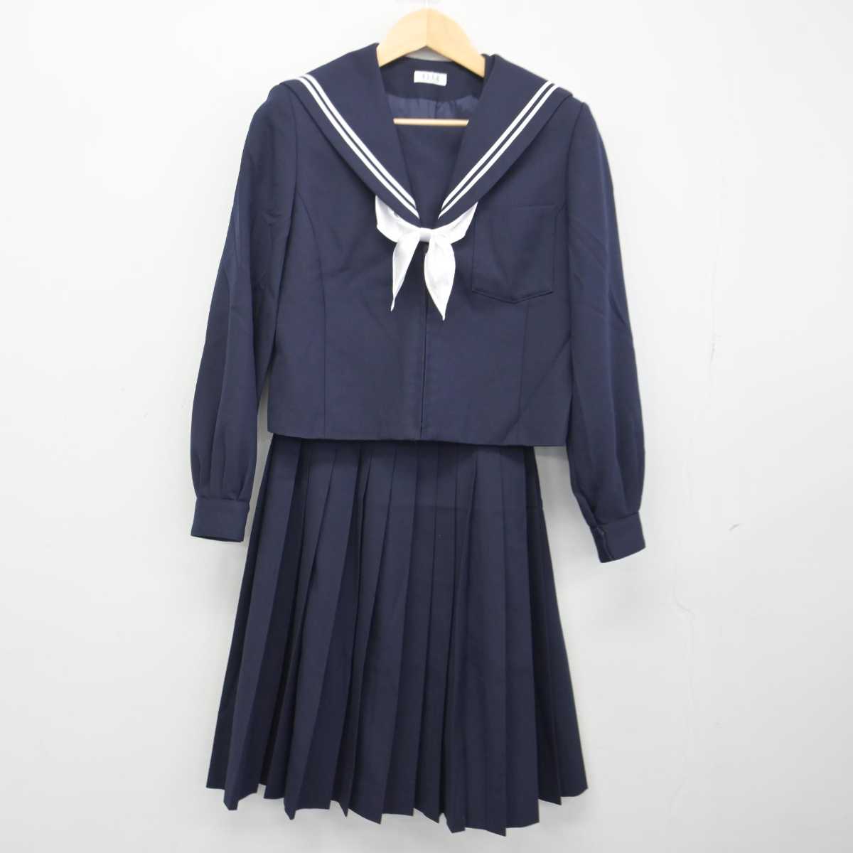 【中古】岐阜県 可児市立東可児中学校 女子制服 4点 セーラー服・スカート Sf046327 中古制服通販パレイド