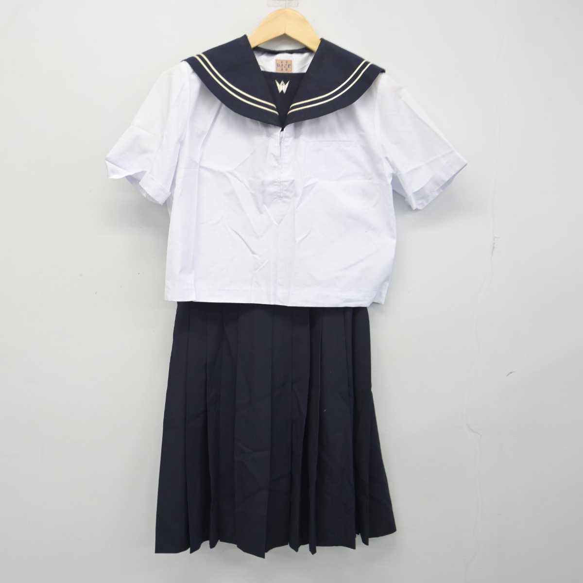 【中古】岩手県 盛岡北高等学校 女子制服 2点 セーラー服・スカート Sf046339 中古制服通販パレイド