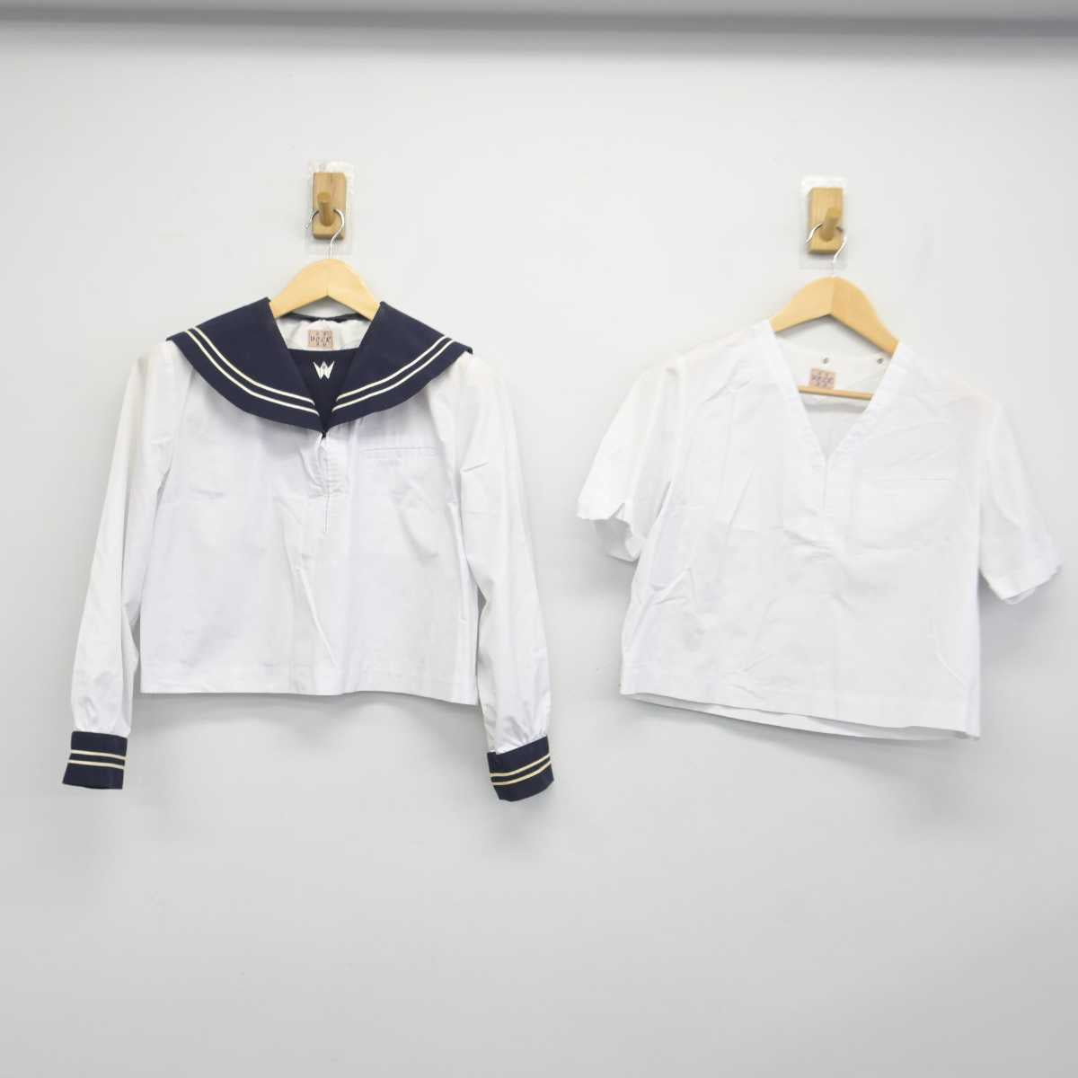 【中古】岩手県 盛岡北高等学校 女子制服 2点 セーラー服・シャツ Sf046340 中古制服通販パレイド