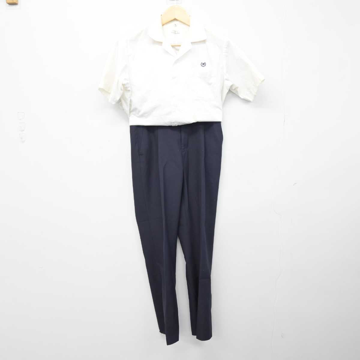 【中古】大阪府 大阪市立西中学校 男子制服 3点 シャツ・ズボン Sf046377 中古制服通販パレイド