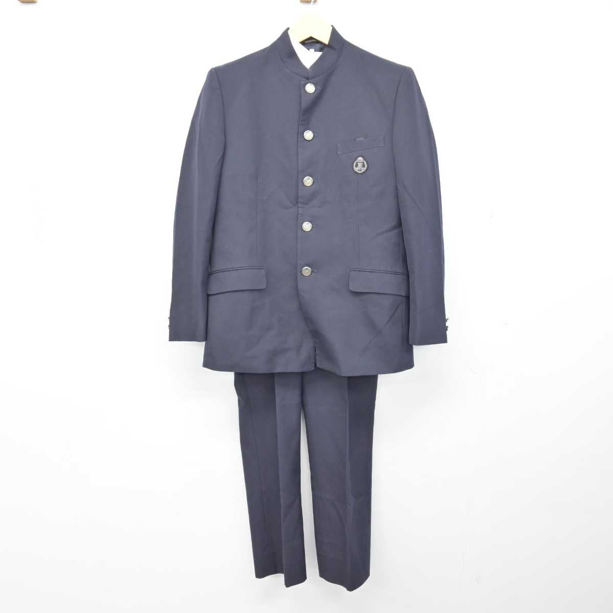 【中古】大阪府 大阪市立西中学校 男子制服 4点 ブレザー・シャツ・ズボン Sf046378 中古制服通販パレイド