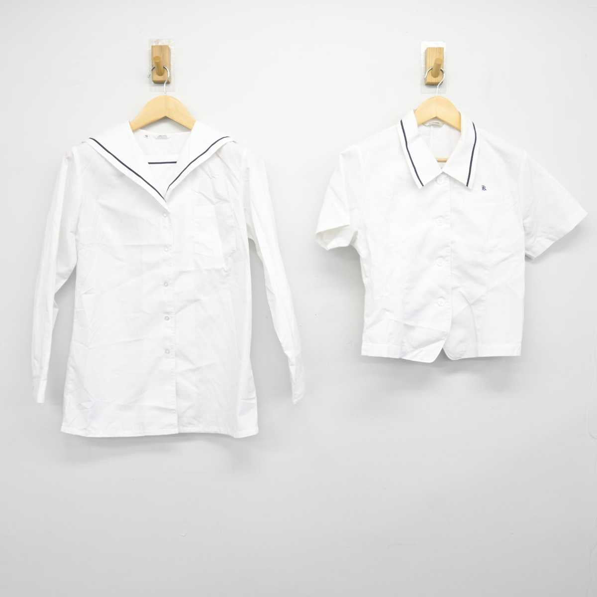 【中古】鹿児島県 国分中央高等学校 女子制服 2点 シャツ・シャツ Sf046381 中古制服通販パレイド