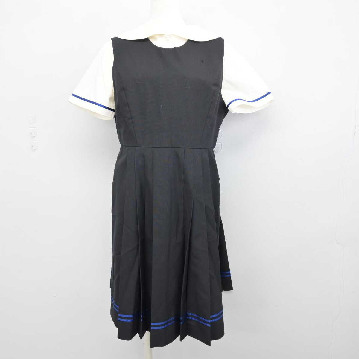 【中古】東京都 瀧野川女子学園中学高等学校 女子制服 3点 ジャンパースカート・シャツ Sf046585 中古制服通販パレイド