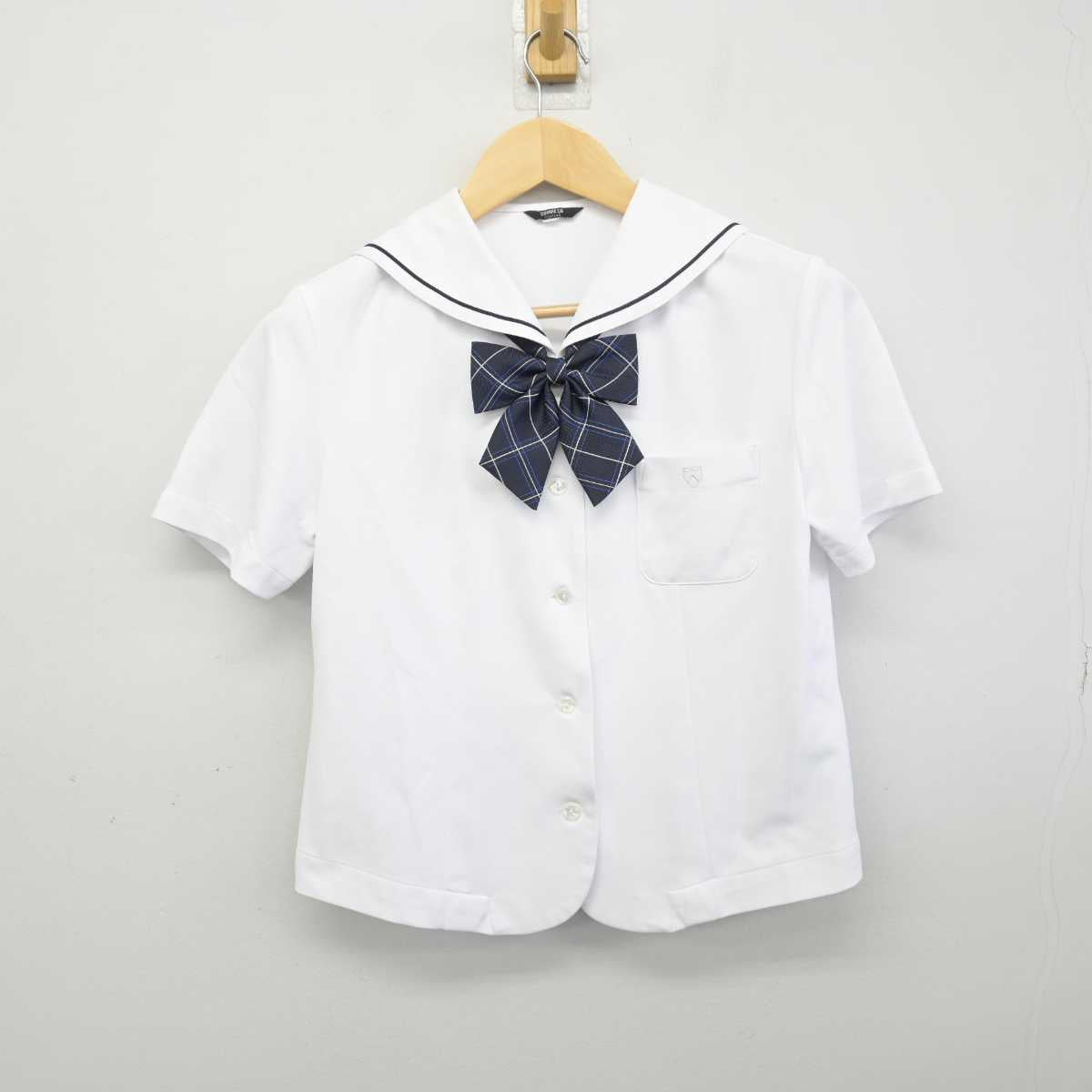 【中古】愛知県 岡崎城西高等学校 女子制服 2点 セーラー服 Sf046872 中古制服通販パレイド