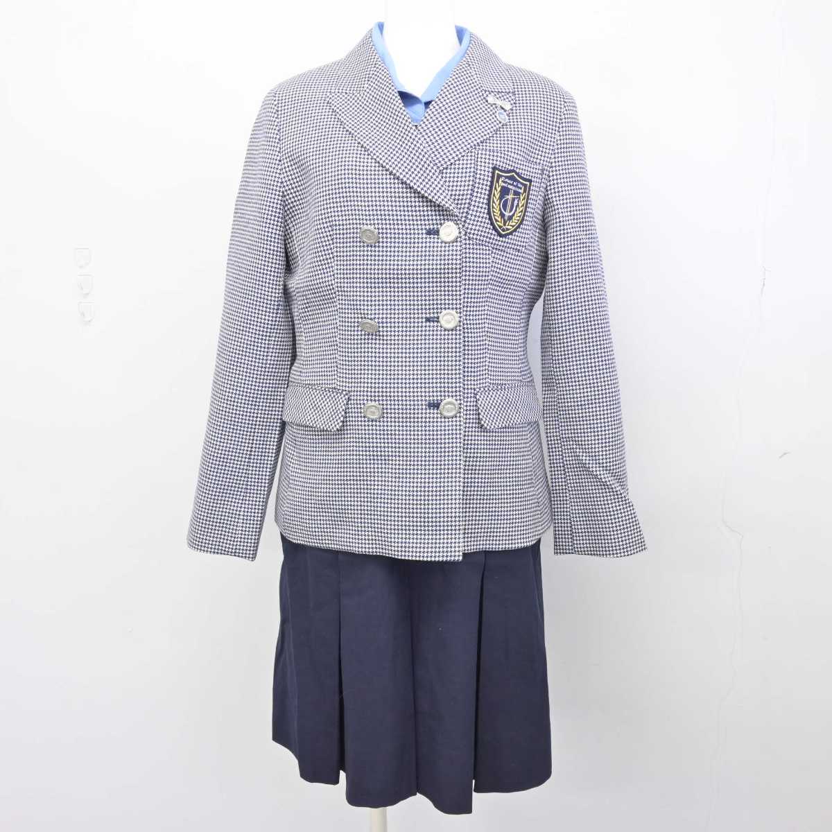 【中古】長崎県 聖和女子学院高等学校 女子制服 6点 ブレザー・シャツ・ジャンパースカート Sf046996 中古制服通販パレイド