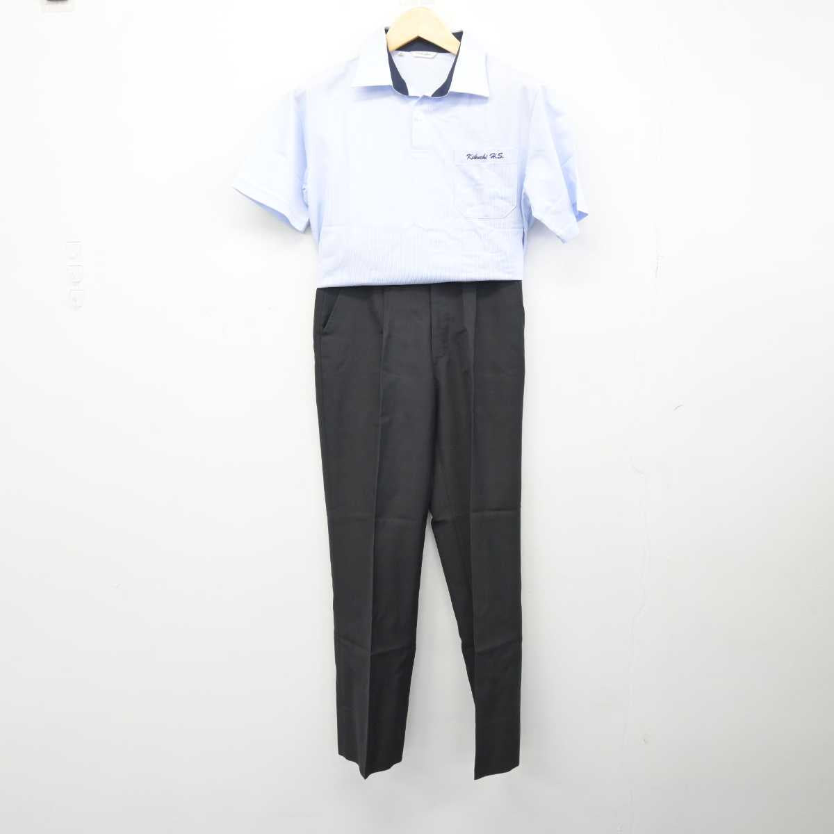 【中古】熊本県 菊池高等学校 男子制服 3点 シャツ・ズボン Sf047179 中古制服通販パレイド