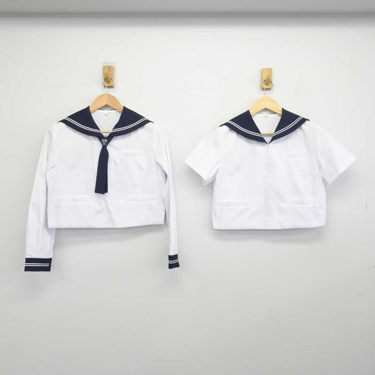 【中古】山形県 山形市立商業高等学校 女子制服 2点 セーラー服・セーラー服 Sf047351 中古制服通販パレイド