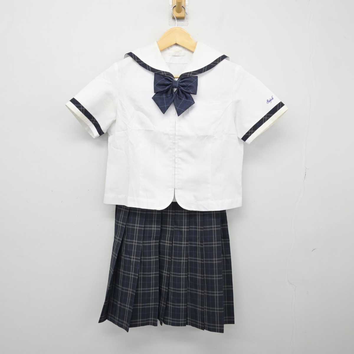 【中古】愛知県 星城高等学校 女子制服 4点 セーラー服・シャツ・スカート Sf047784 中古制服通販パレイド