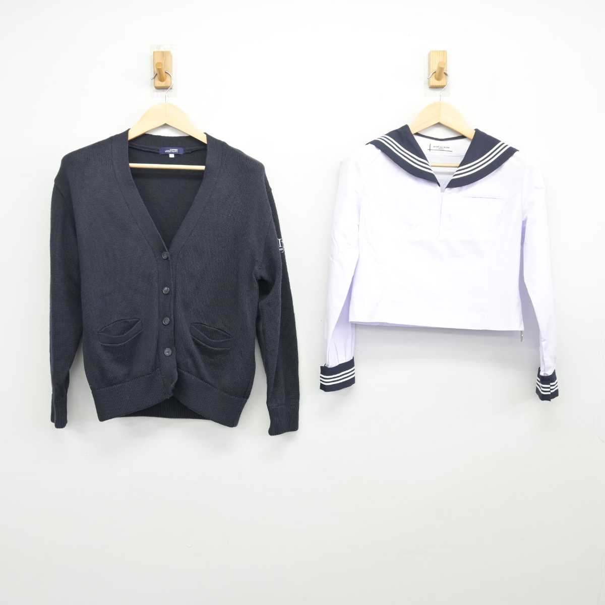 【中古】栃木県 栃木女子高等学校 女子制服 2点 ニット・セーラー服 Sf047842 中古制服通販パレイド
